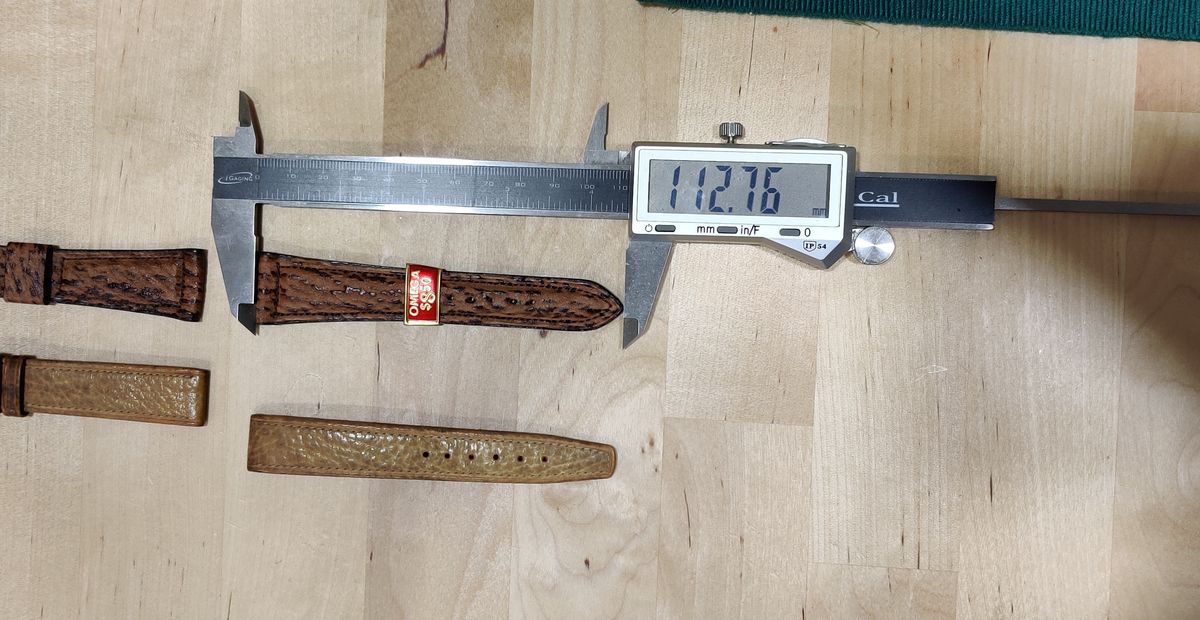SOLD - 2 Vintage Omega Straps, Sharkskin & Calf? | Omega Watch Forums