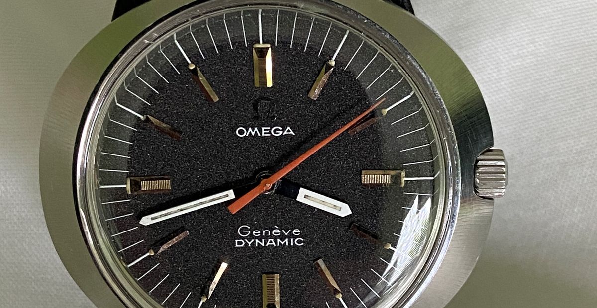 SOLD - Gen 1 Omega Dynamic With Dark Brown/Grey Moondust Dial - now ...
