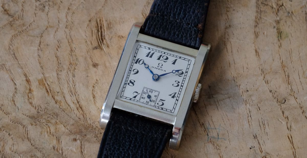 Omega Tank 18k White Gold from 1920 | Omega Watch Forums