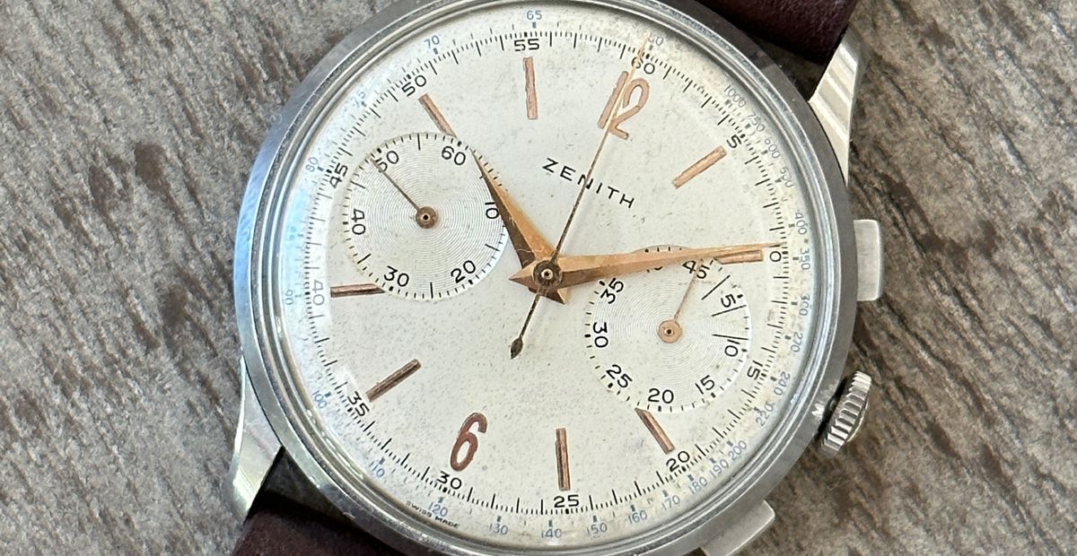 SOLD - Zenith Chronograph 156D jumbo 38mm 1950s | Omega Watch Forums