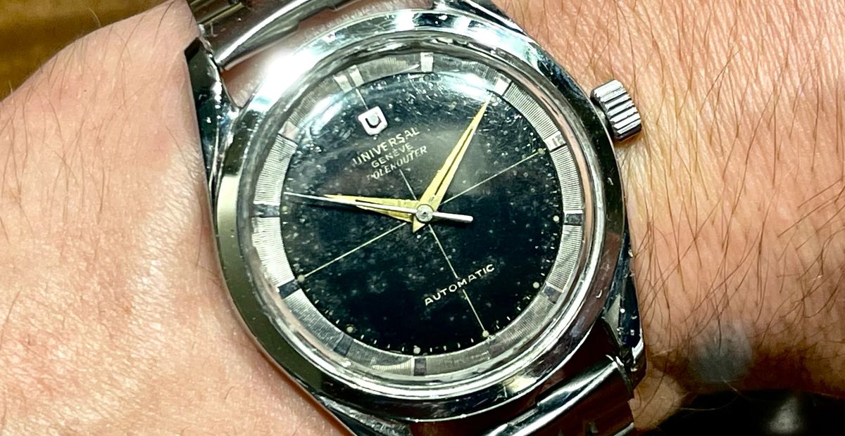 SOLD - Polerouter Microrotor Black Dial | Omega Watch Forums