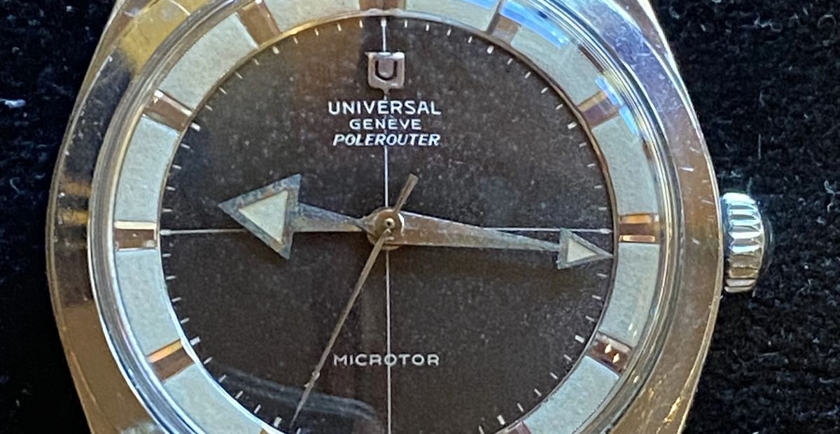 1956 UG Polerouter 20360/3 Microtor Only Dial, Broad Arrow | Omega ...