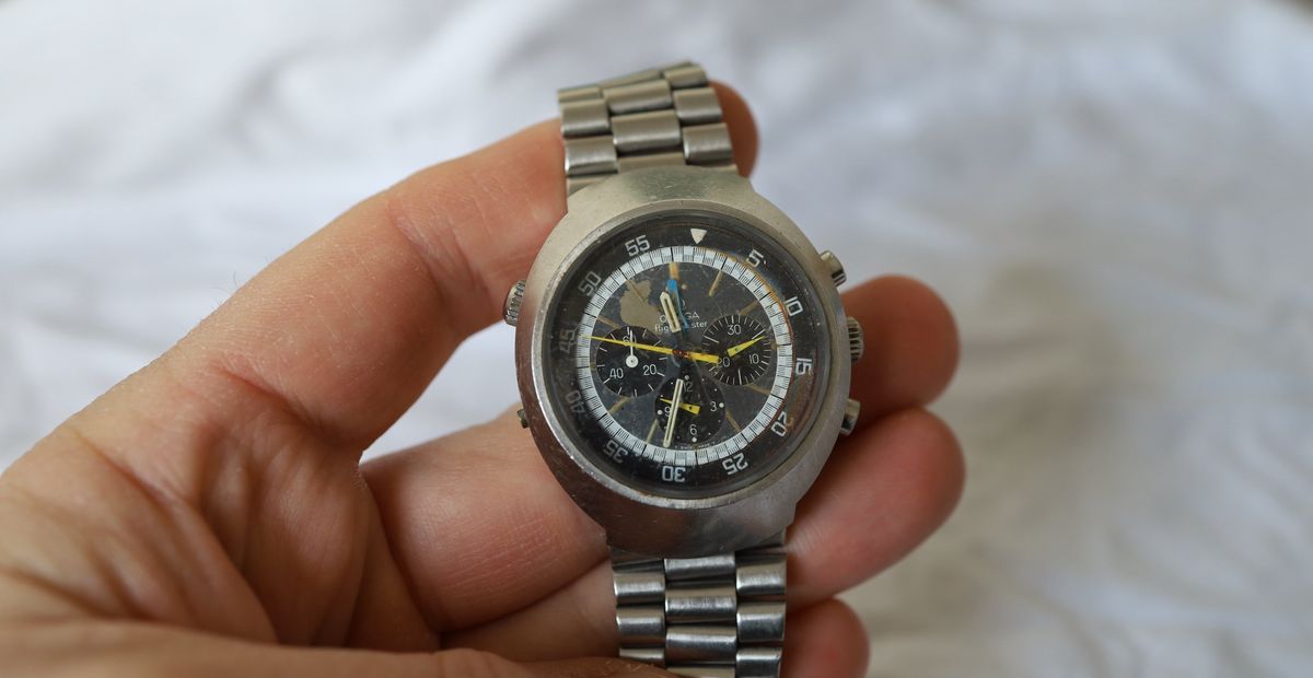 SOLD - Omega flightmaster 145.026 for repair - A/AF exchange Hong Kong 1973 | Omega Watch Forums