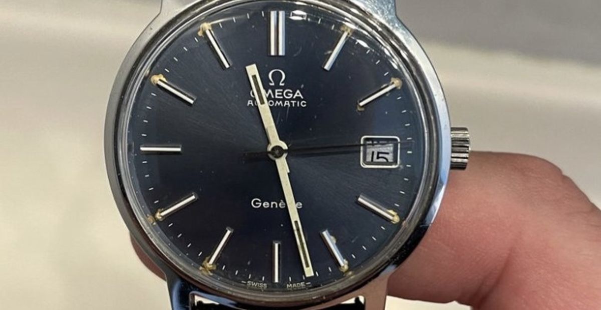 SOLD - omega automatic Geneve blue dial 400€ | Omega Watch Forums
