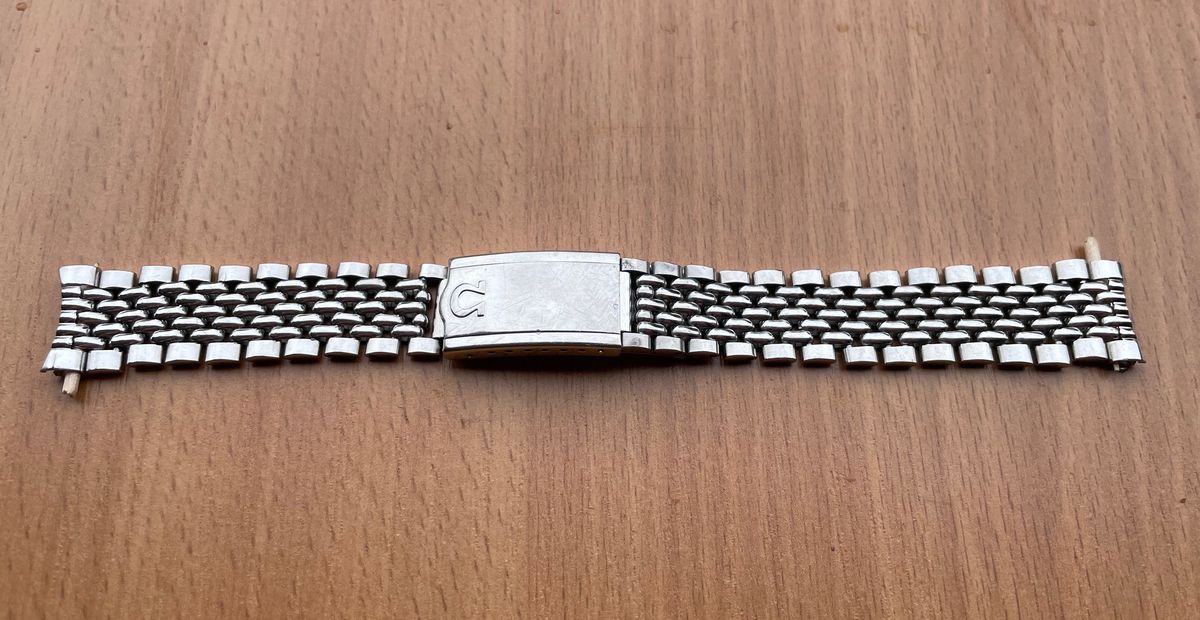 SOLD - Omega Beads of Rice Bracelet Ref.1502 No.12 with No.11 End Links ...