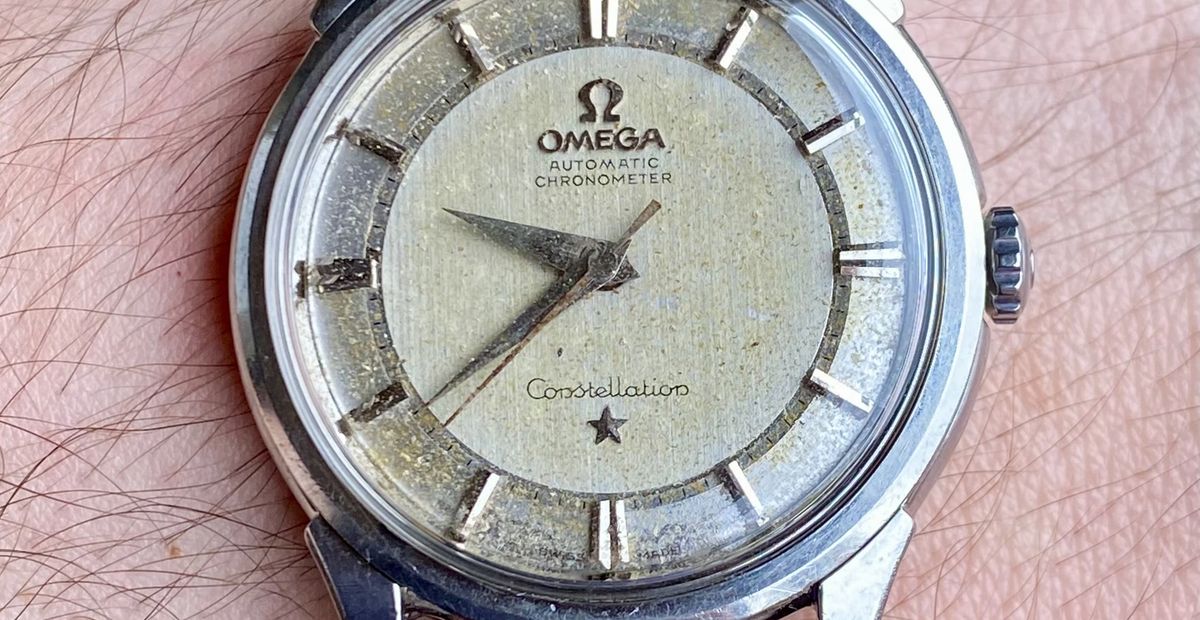 SOLD - [Now $700 OBO] 1959 Omega Constellation w/ Railtrack Dial, Steel ...