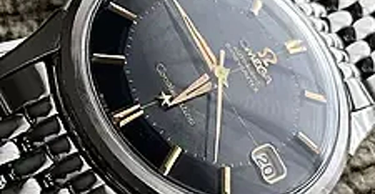 SOLD - Omega 1960 Ref. 14393 Constellation Black Pie Pan | Omega Watch ...