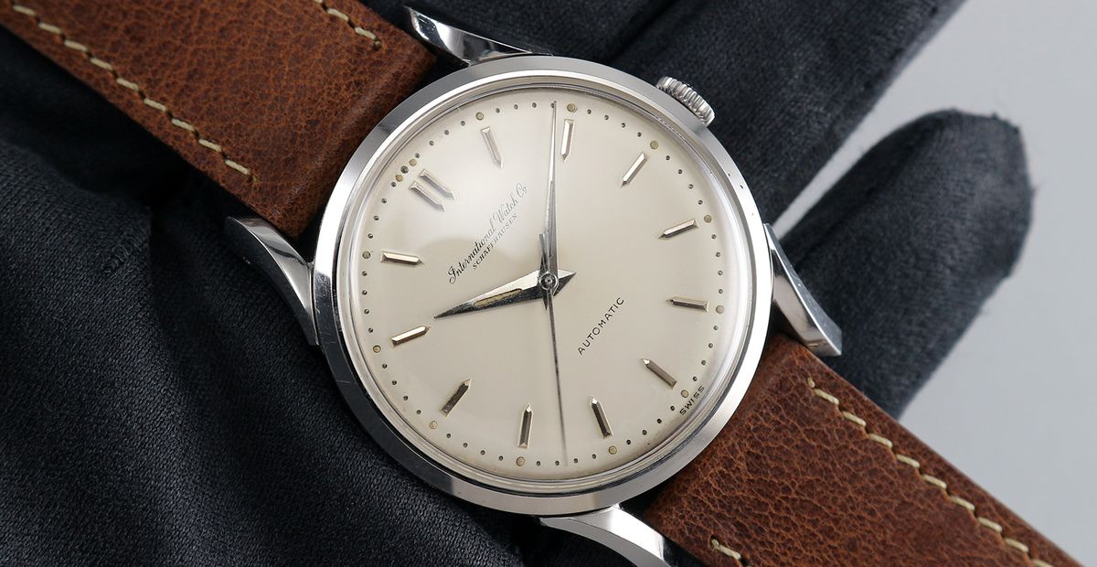 SOLD - 1959 IWC Automatic ref. 583A - Cal. 853 - SS case w Bombé lugs ...