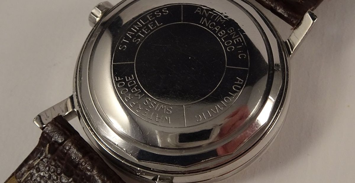 SOLD - Lemania automatic with date, s/s, cal 3615, 60ies | Omega Watch ...