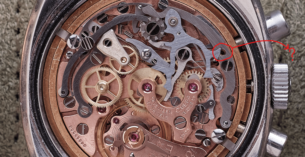 Missing screw on caliber 321 | Omega Watch Forums