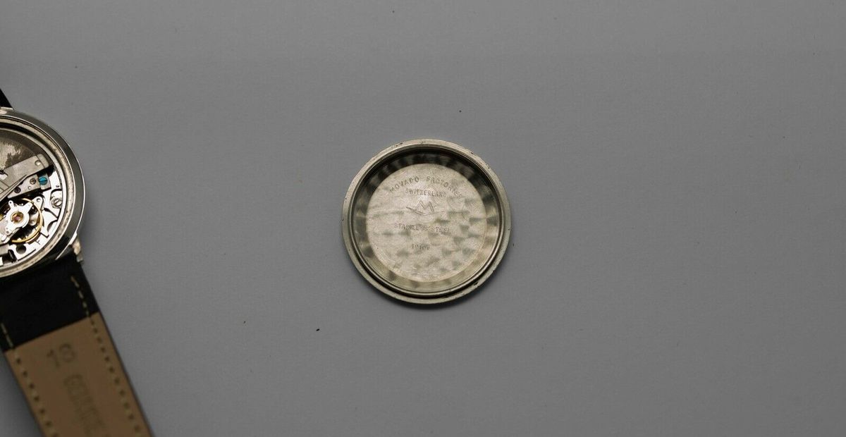 FS - Movado Kingmatic S Rare Dial Inner Chrome Ring Automatic Sub-Sea ...