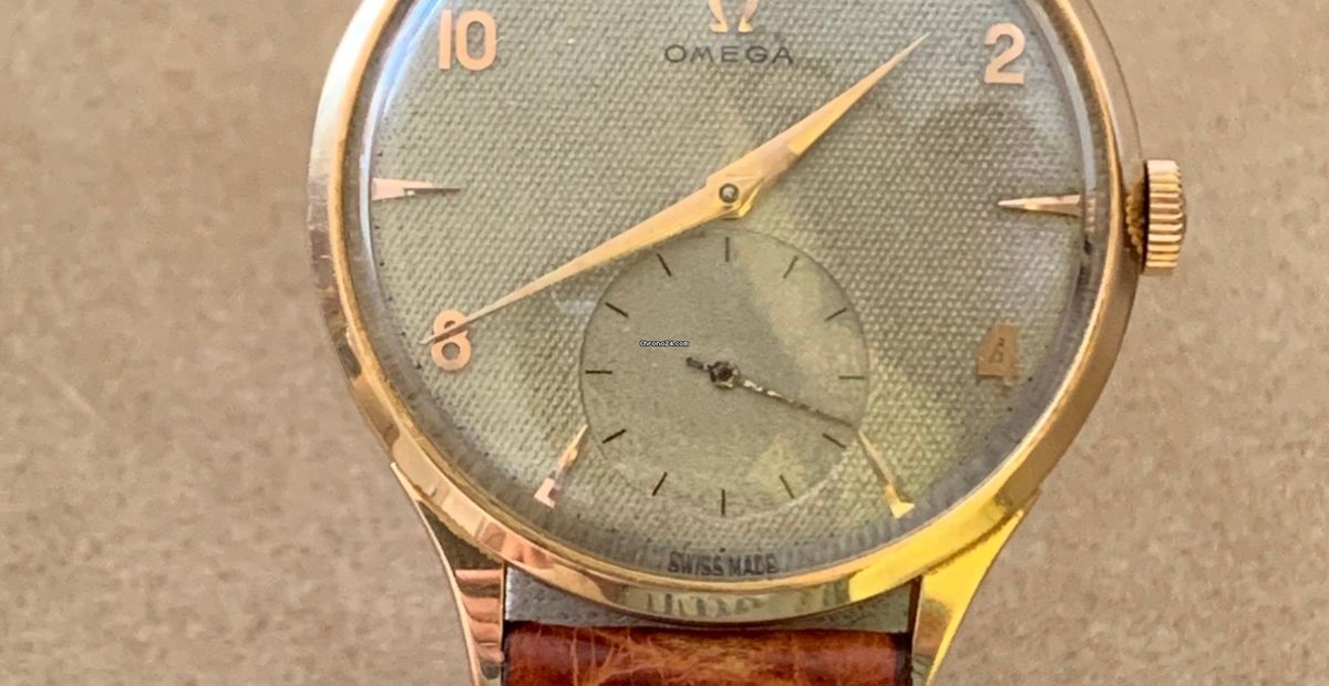Omega vintage cal. 266 18ct gold linen dial | Omega Watch Forums