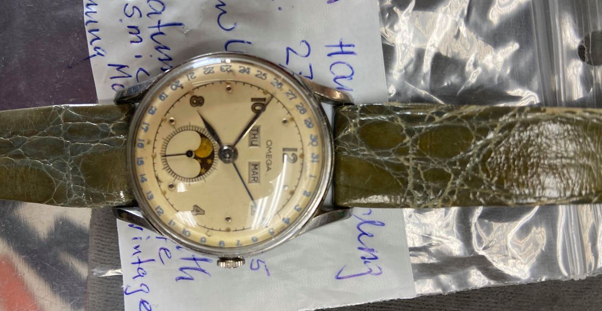 Omega Cosmic Moonphase Ref. 2471 at local watchmaker | Omega Watch Forums