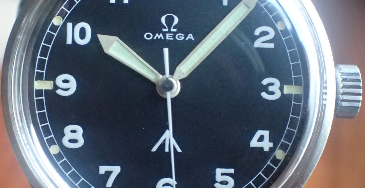 SOLD - OMEGA 2777-1 ’53 Bienne Thin Arrow Military Watch | Omega Watch ...