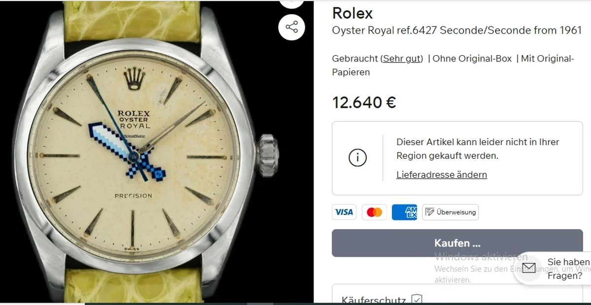 ROLEX hour-hand - desperately seeking : 12640 € | Omega Watch Forums