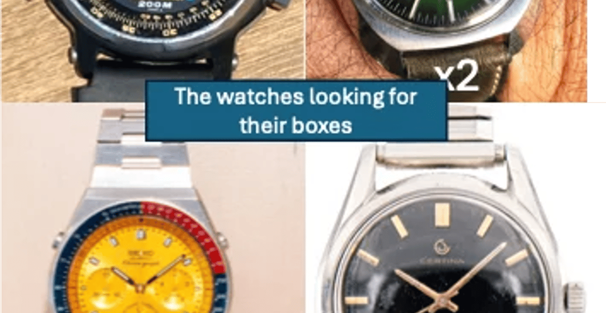 Homeless Watches: Help Me Find Their Original Boxes ! | Omega Watch Forums