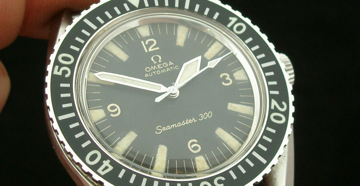 Vintage British Military Cased Omega Seamaster 300 Divers Watch. 165. ...