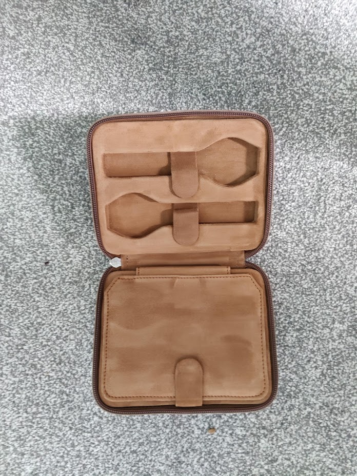 My new suede watch pouch from A Collected Man | Omega Forums