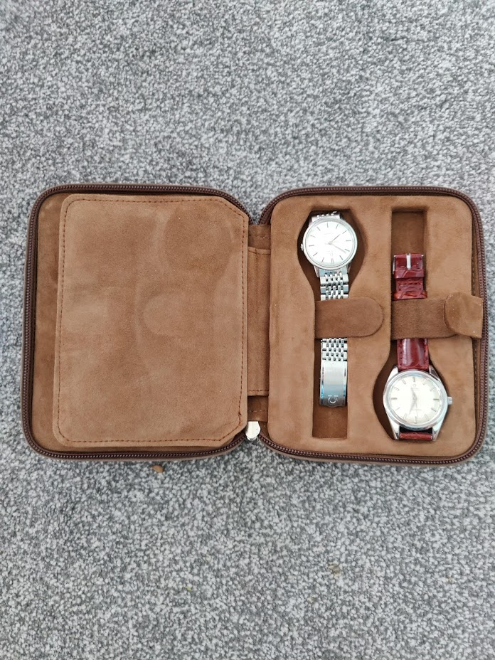 My new suede watch pouch from A Collected Man | Omega Forums
