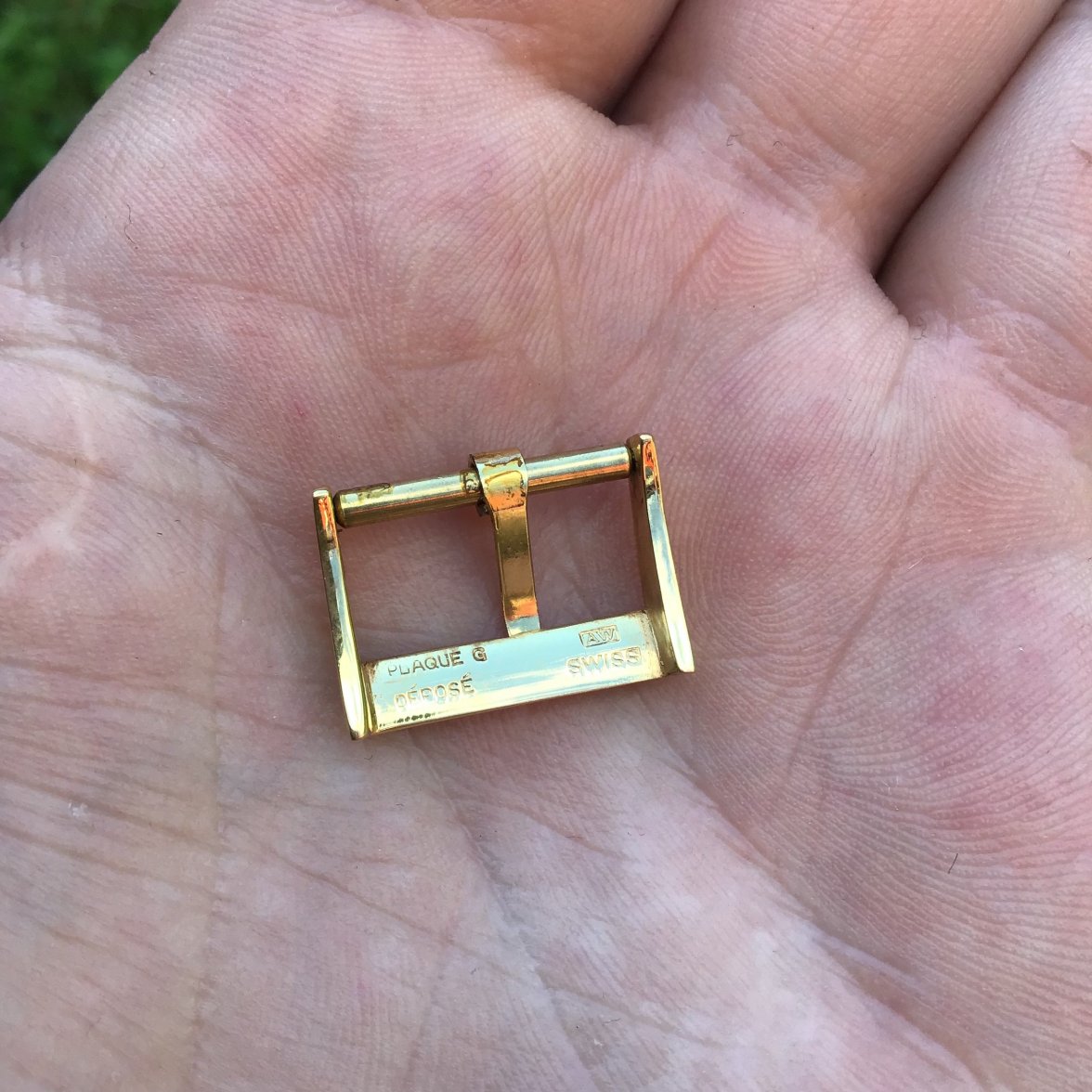 FS - ***SOLD***AW Gold plated tang buckle | Omega Forums