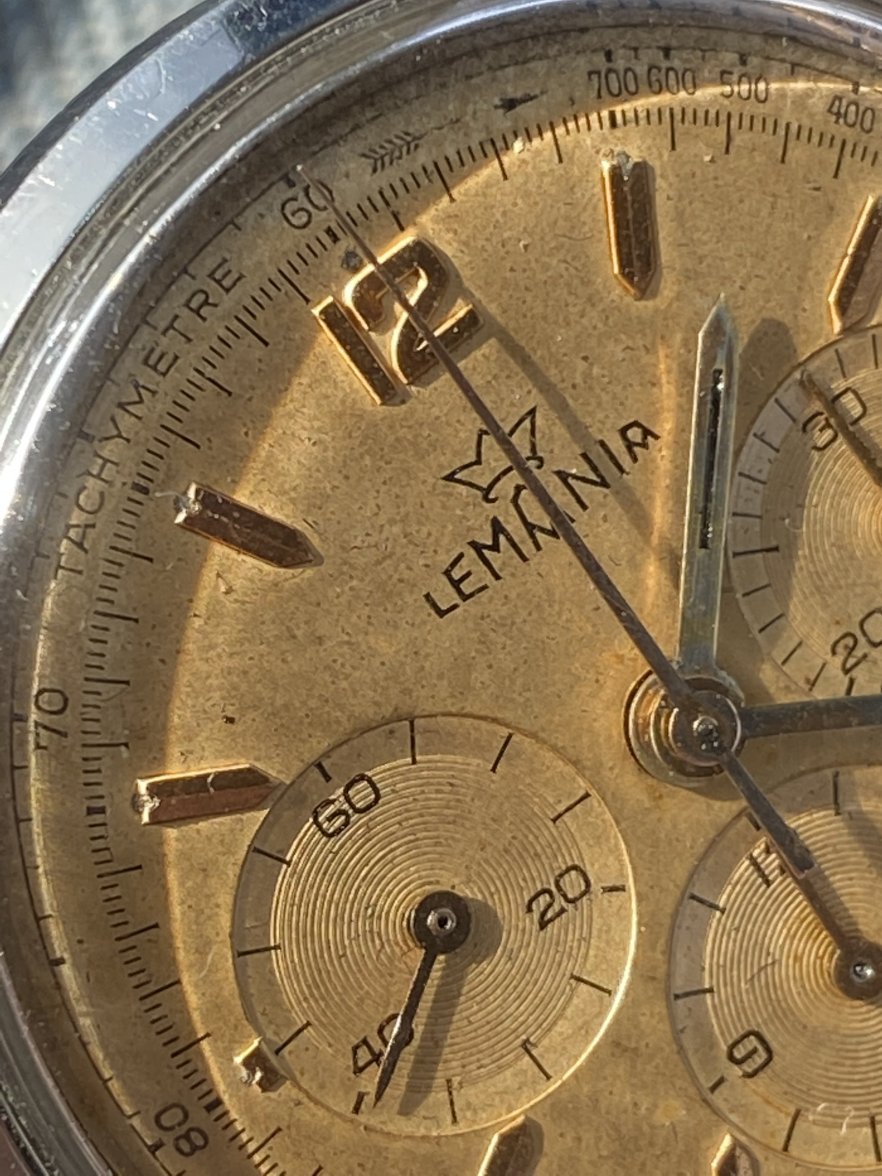 SOLD - Reduced - Lemania 805-64 cal 321 ch27 Chronograph Stainless ...