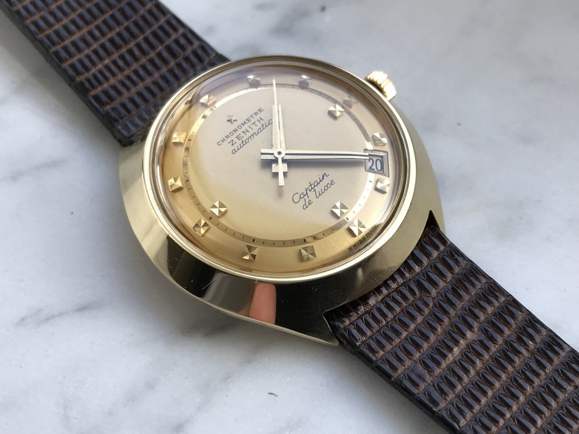 OHPF - 18 carat gold Zenith Captain De Luxe €1650 | Omega Forums