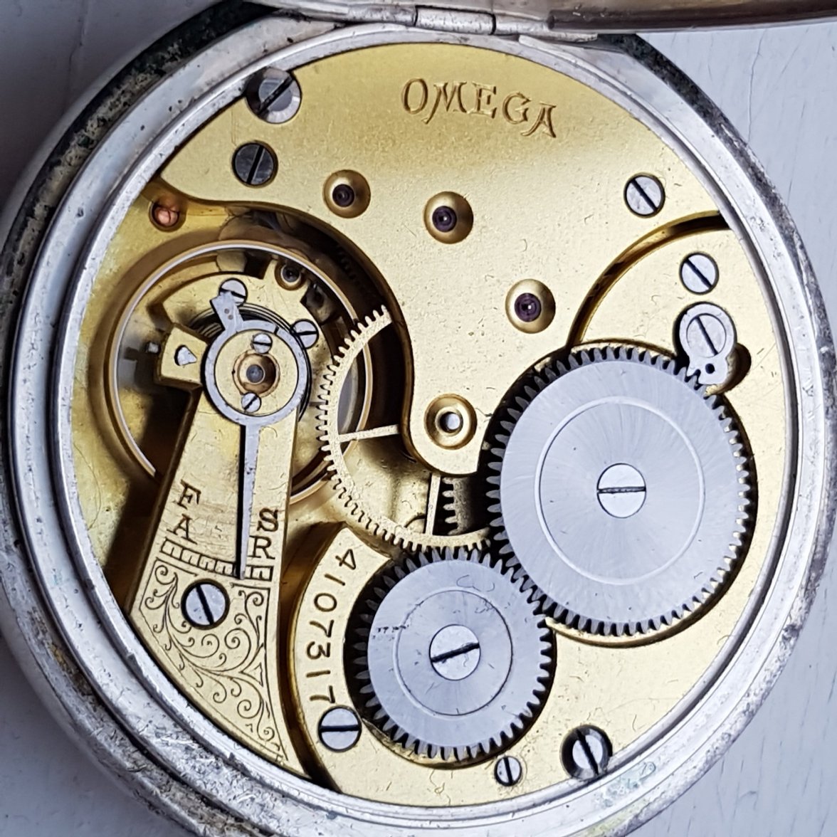 vintage Omega cal.19 in silver case 1910-1915 version based on ...