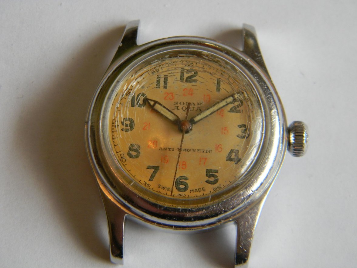 SOLD - Rolex Oyster Solar Aqua caliber 59 Model 2784 circa 1944 ...