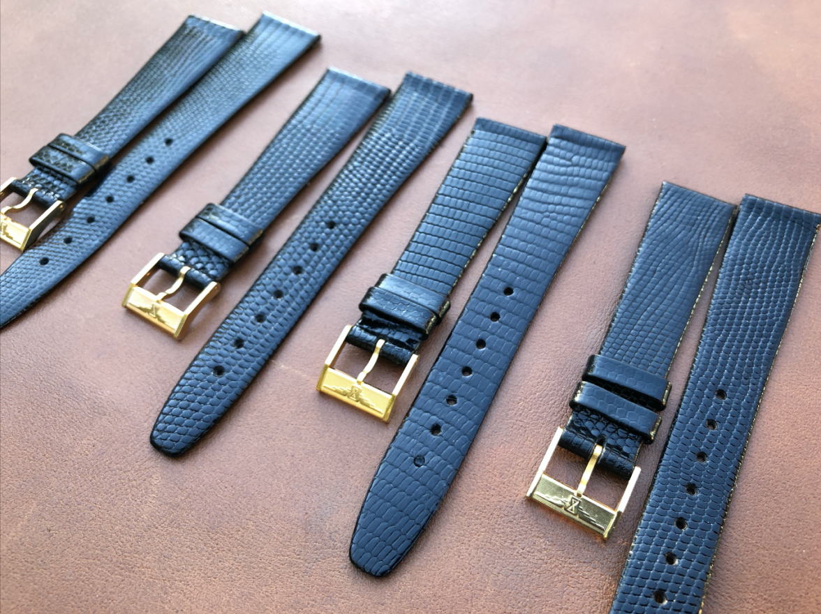 FS - Vintage Longines Original Leather Straps. Various Sizes and Age ...