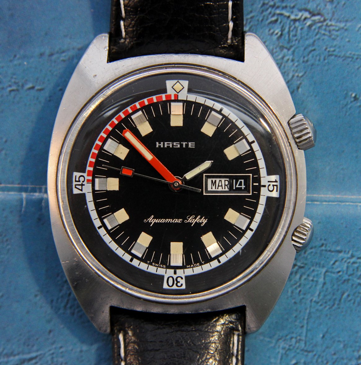 SOLD - Vintage 1970s Big Haste Super Compressor Automatic Diver w ...