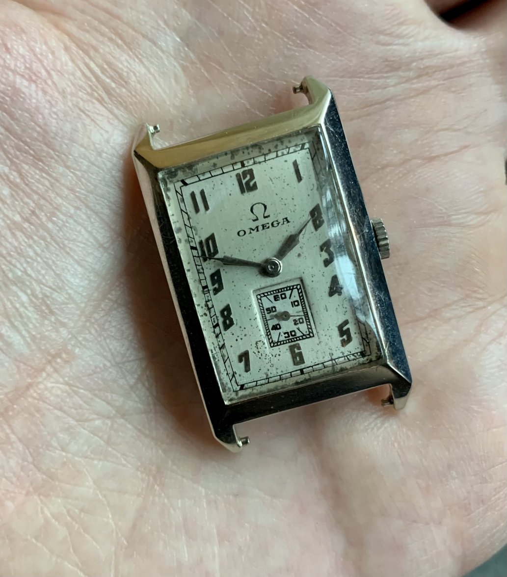 SOLD - Vintage Omega Tank 18K White Gold | Omega Forums