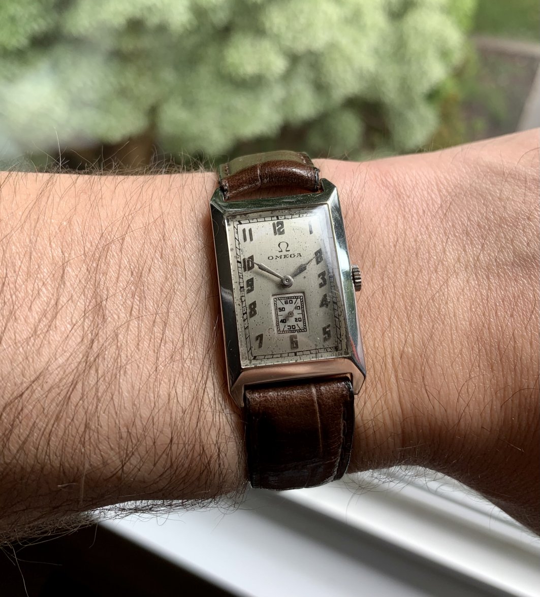 SOLD - Vintage Omega Tank 18K White Gold | Omega Forums