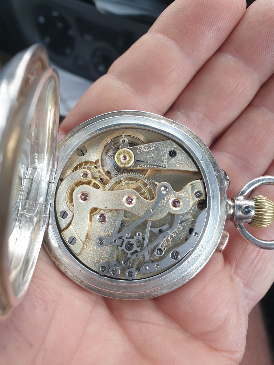 Early pocket watch chronograph movement identification.... | Omega Forums