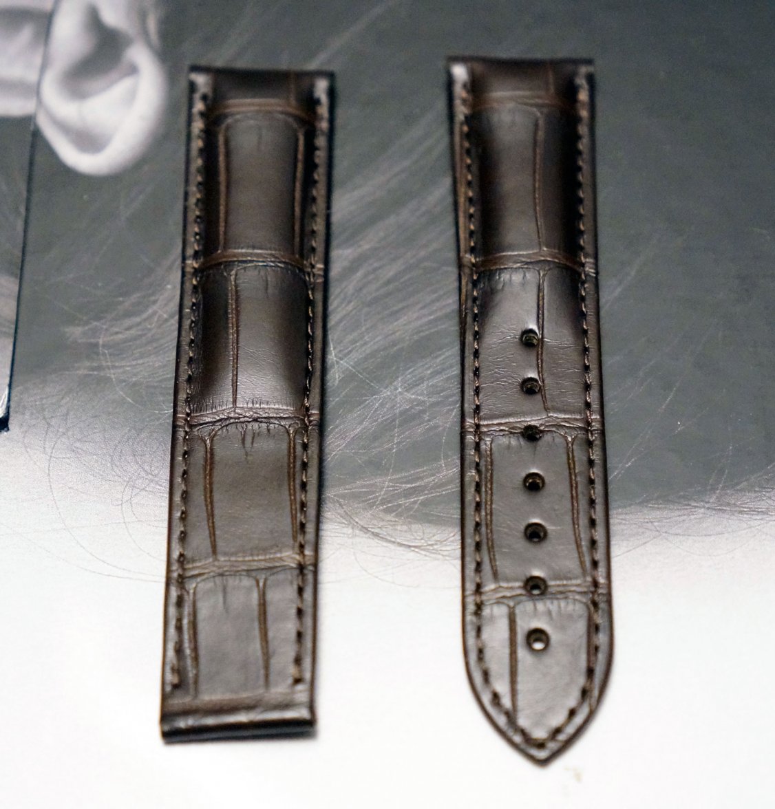 Brand New Omega 20mm Dark Brown Alligator Deployment Strap - 98000460 ...