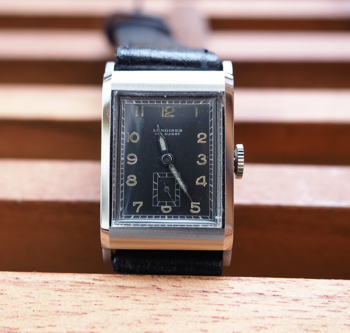 SOLD - Longines 25.17 fab suisse grey dial steel tank | Omega Forums