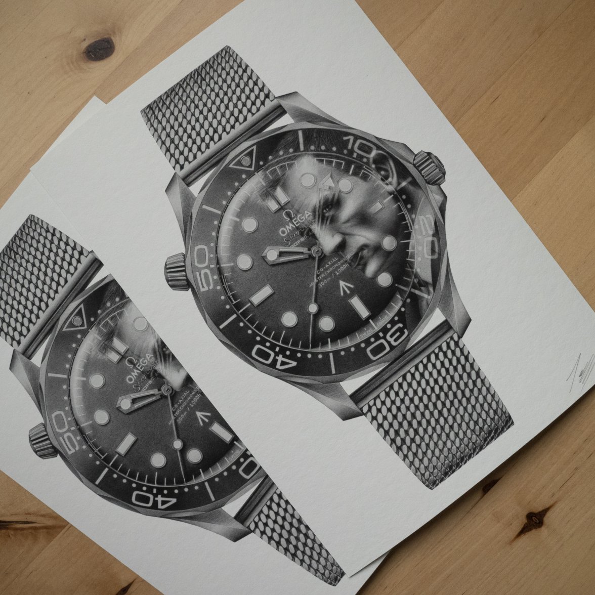 Omega Seamaster 300m NTTD Drawing Prints | Omega Forums