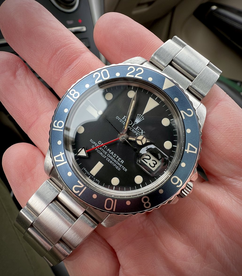 SOLD - Rolex 1675 / 16750 Bezel Insert Dark Blue Fade | Omega Forums