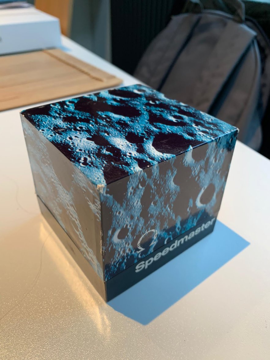 SOLD - Vintage omega Speedmaster crater box | Omega Forums