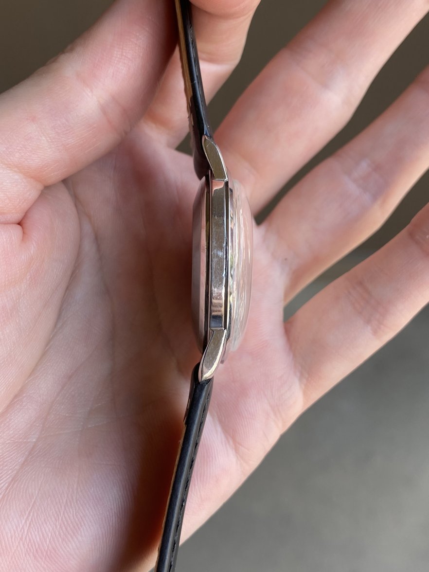 SOLD - [now $750] 1960 steel Omega cursive Geneve 14703 ref w/ onyx ...