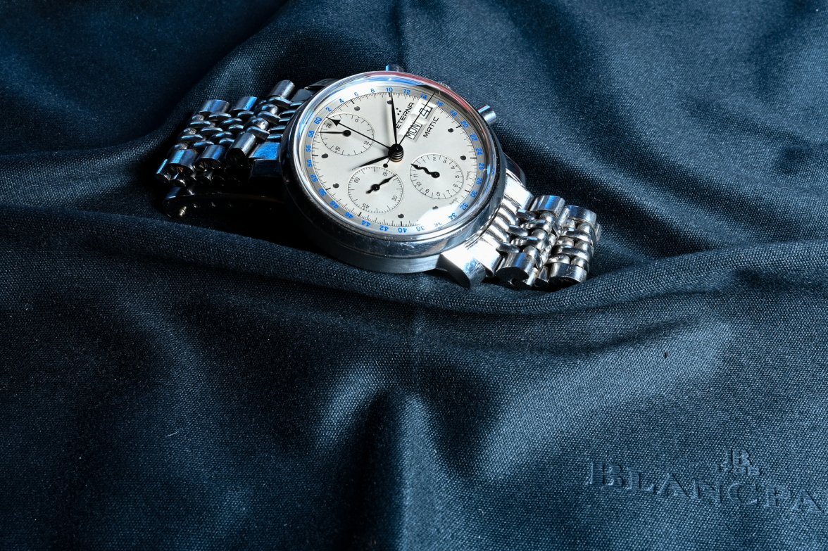 SOLD - Eterna Matic "Vintage" Chronograph Day Date Ref. 684.2169.41 ...