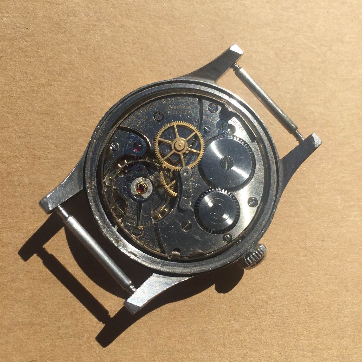 SOLD - 1940's Universal Genève with 24 hour radium dial and step case ...