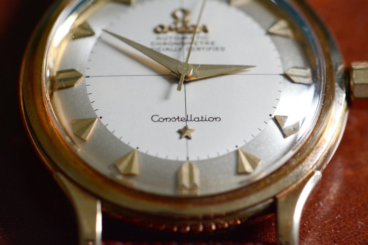 SOLD - Omega Constellation 2782 in 14kt yellow gold, two-town dial ...
