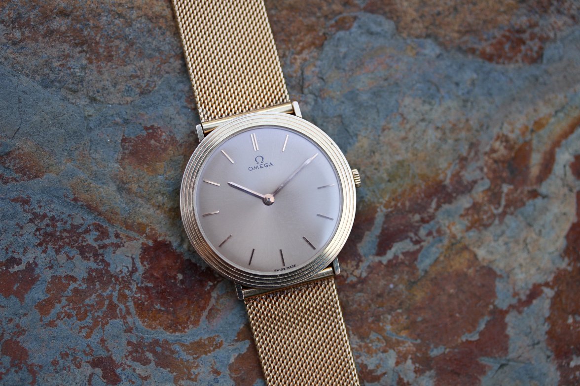 SOLD - 1961 Omega Ultra Thin 18kt Gold Mechanical Watch 14738-61 Rose ...