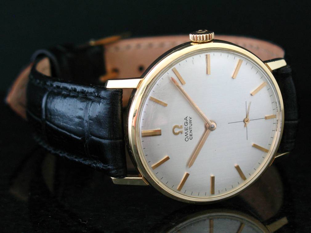 SOLD - 18k Solid Gold 1964 Omega Century Caliber 269 Signed Buckle Plus ...