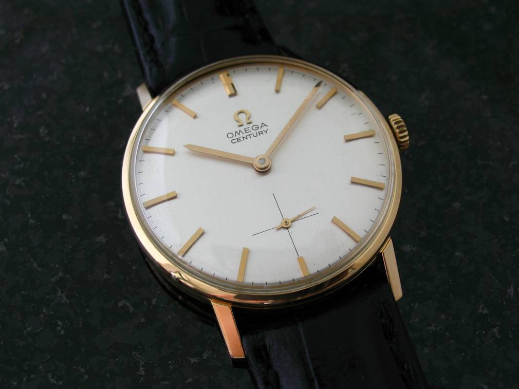 SOLD - 18k Solid Gold 1964 Omega Century Caliber 269 Signed Buckle Plus ...