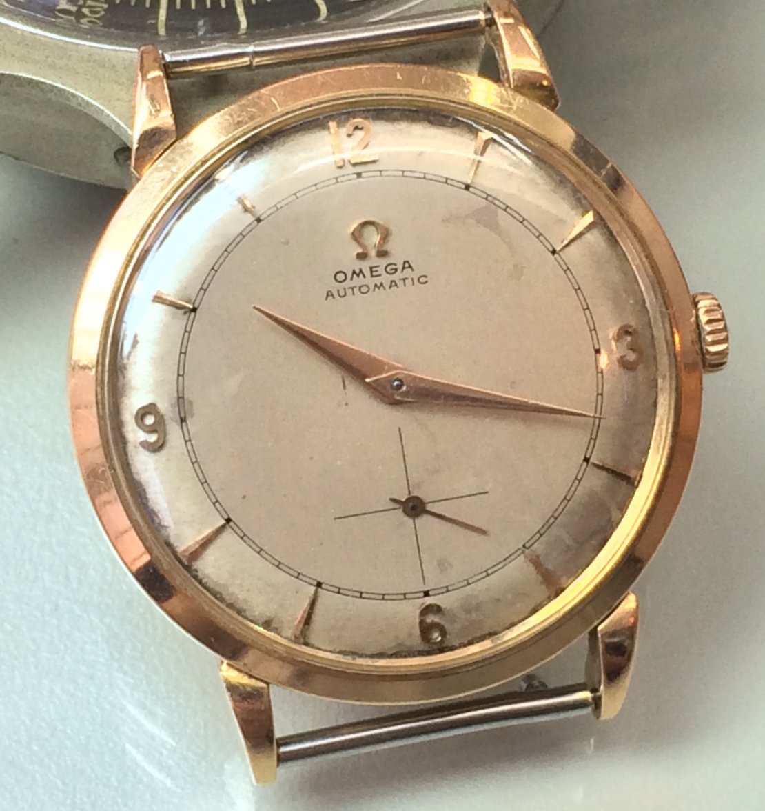 WITHDRAWN - Vintage Omega 18k red gold automatic bumper ref 2659 ...