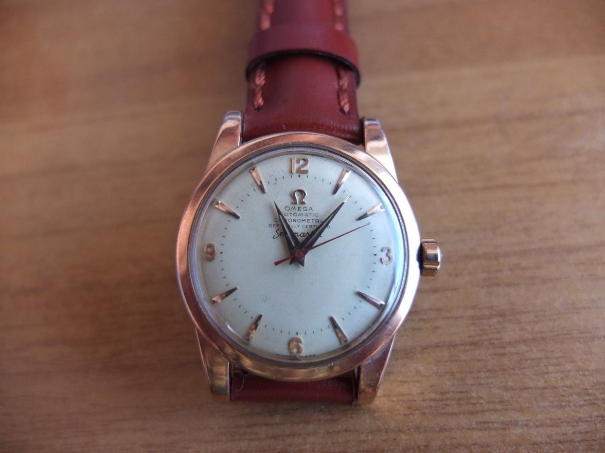 WITHDRAWN - 14k Rose Gold Omega Seamaster Chronometer 2520 cal.352RG ...