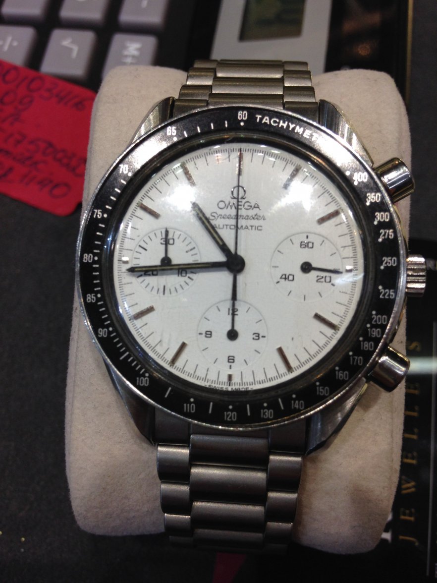 Omega Speedmaster Reduced 1750032 Calibre1140 white face value | Omega ...