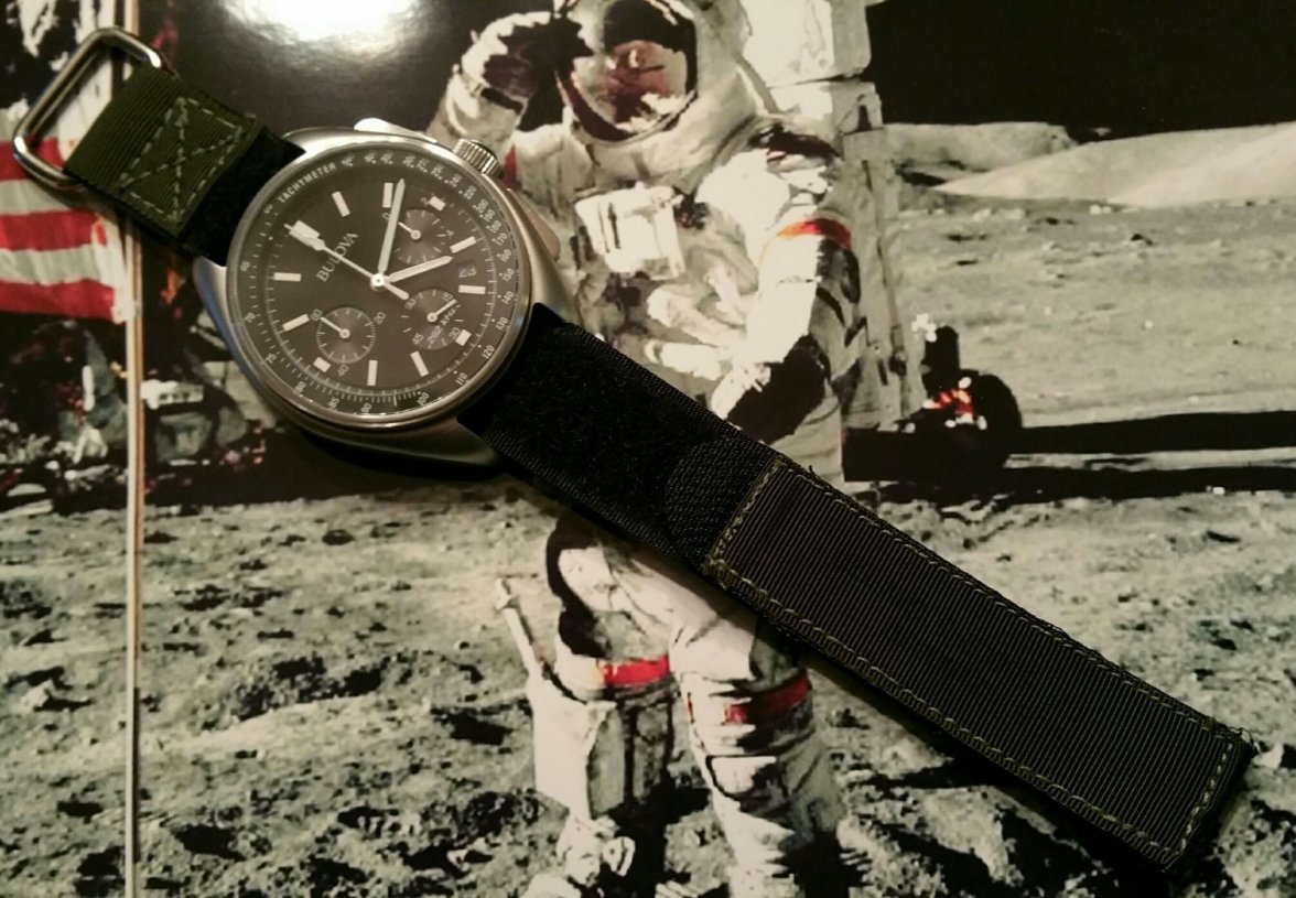 NASA Nato ® Velcro Replica Strap Omega Speedmaster, Bulova Moon Watch S ...