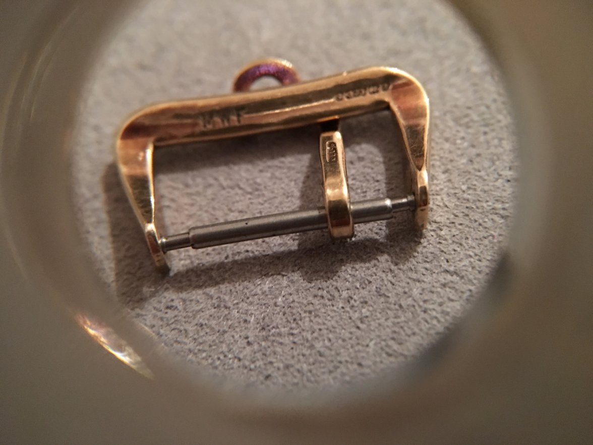 SOLD - 1959/1960 Omega MWF 16mm 9ct solid gold buckle | Omega Forums